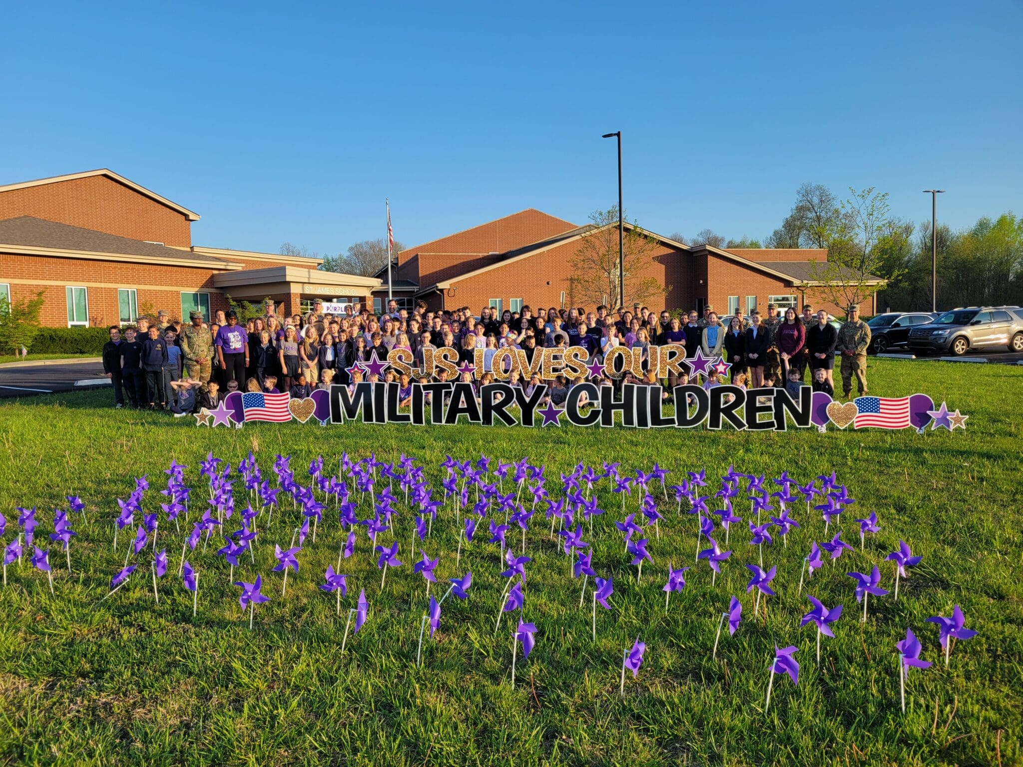 Purple Up Day Celebrates Military Connected Students - St. James ...